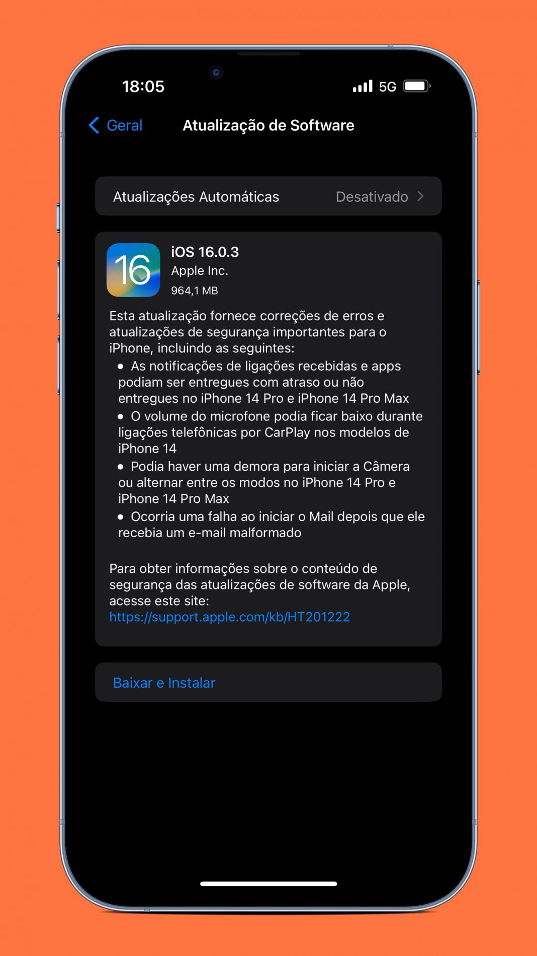 iOS 16.0.3 foi liberado para todo o público | iPhoneDicas