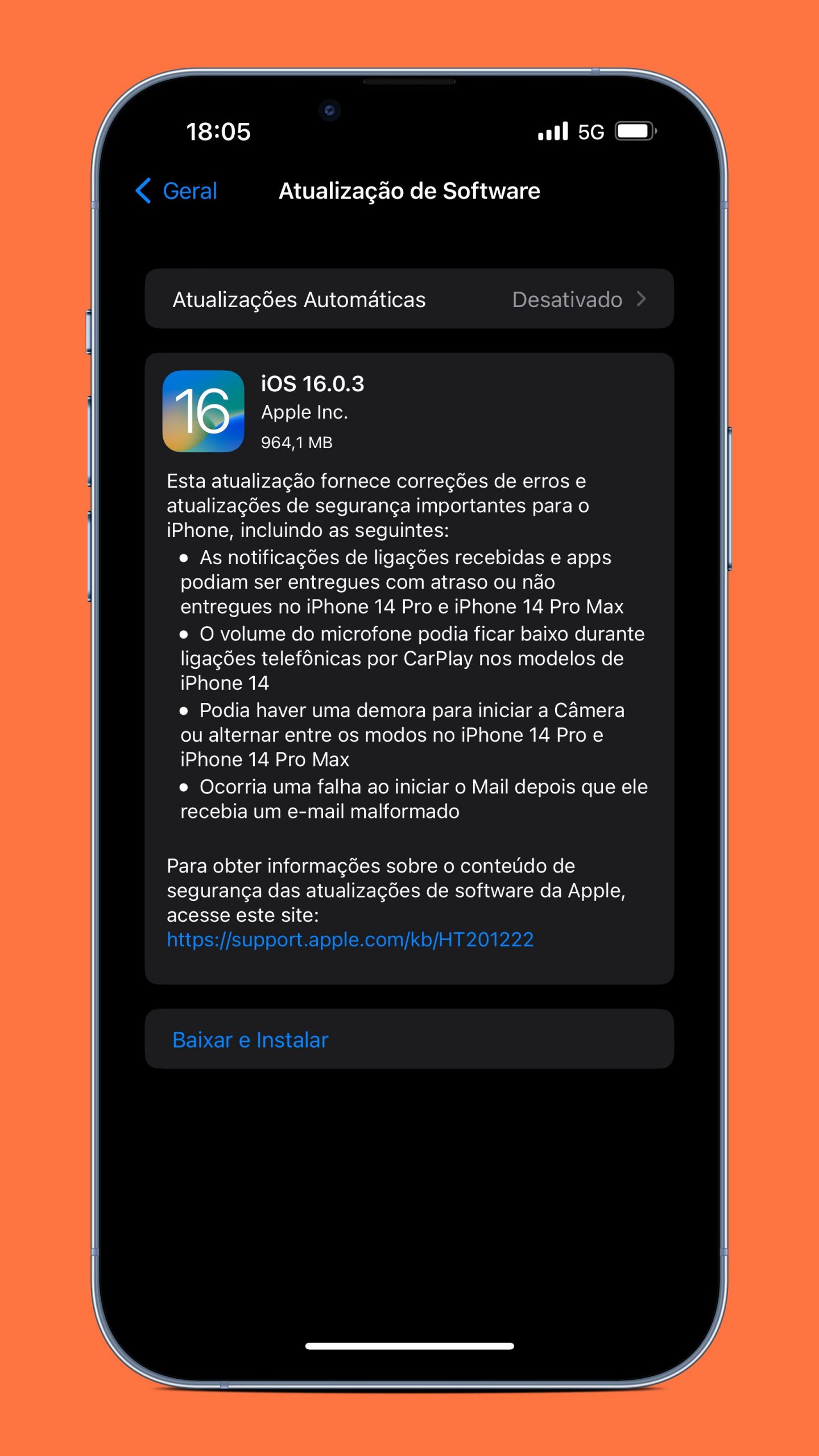 iOS 16.0.3 foi liberado para todo o público | iPhoneDicas
